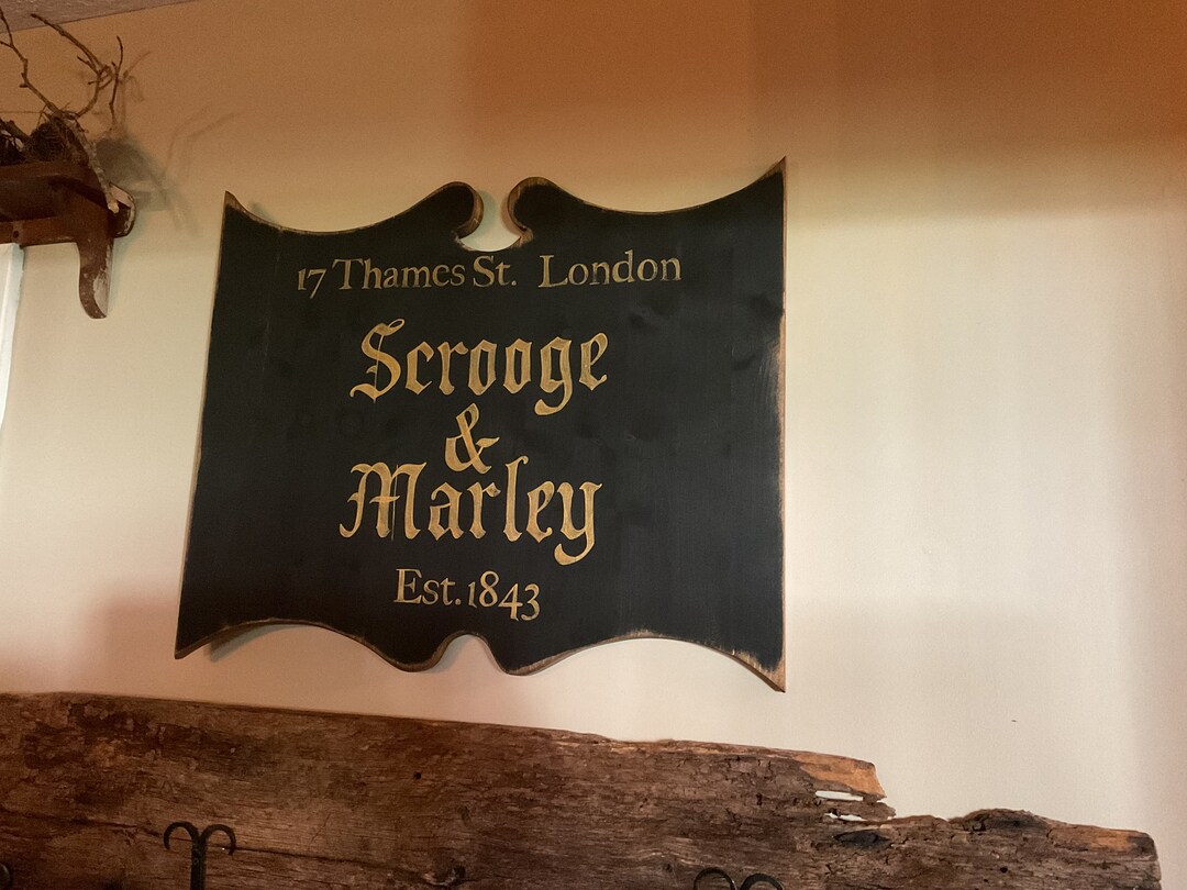 Scrooge and Marley Sign - Etsy