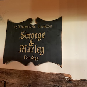 Scrooge and Marley Sign - Etsy