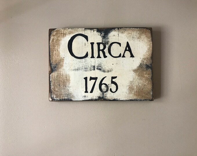 Primitive Colonial Circa Sign - Etsy