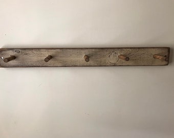 Primitive 3 Peg Slim Peg Rack - Etsy