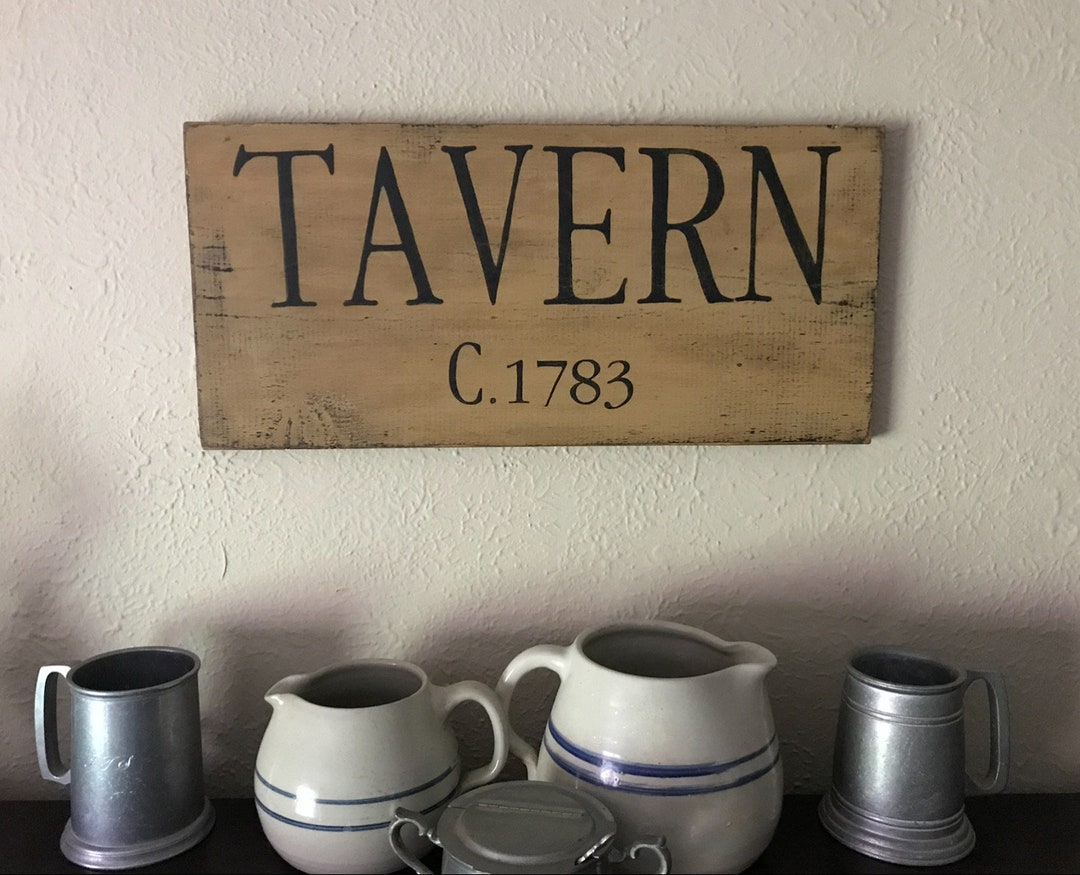 Colonial Tavern Sign - Etsy