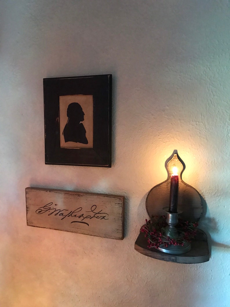 Colonial George Washington Silhouette - Etsy