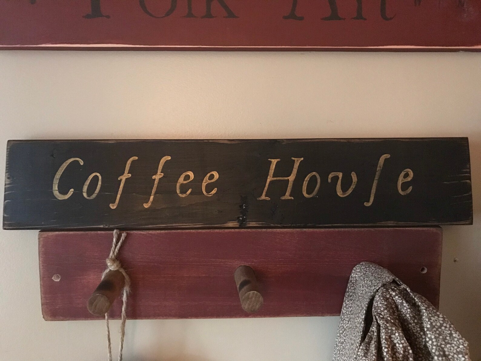 Primitive Colonial Coffee House Sign - Etsy