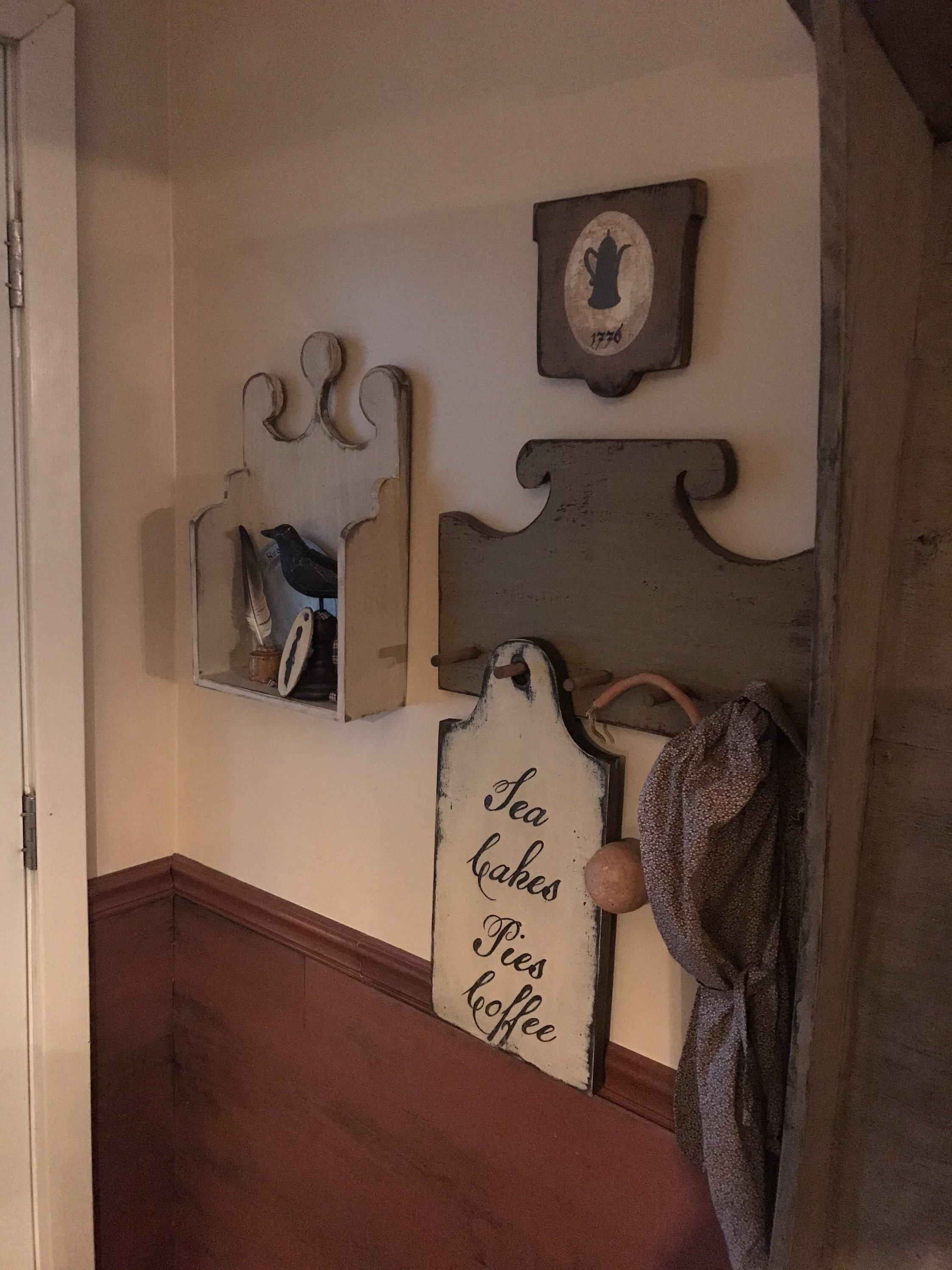 Primitive Colonial Tea Shop Offerings Sign - Etsy