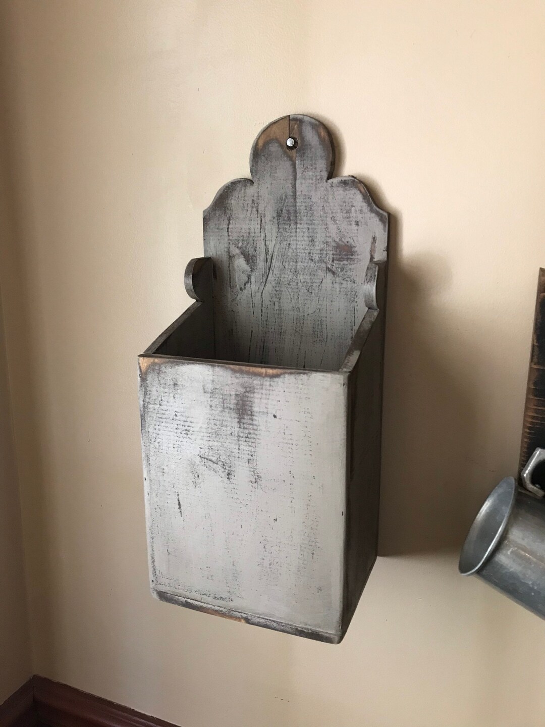 Primitive Colonial Style Slim Wall Box - Etsy