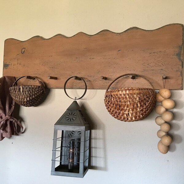 Primitive Peg Rack - Etsy