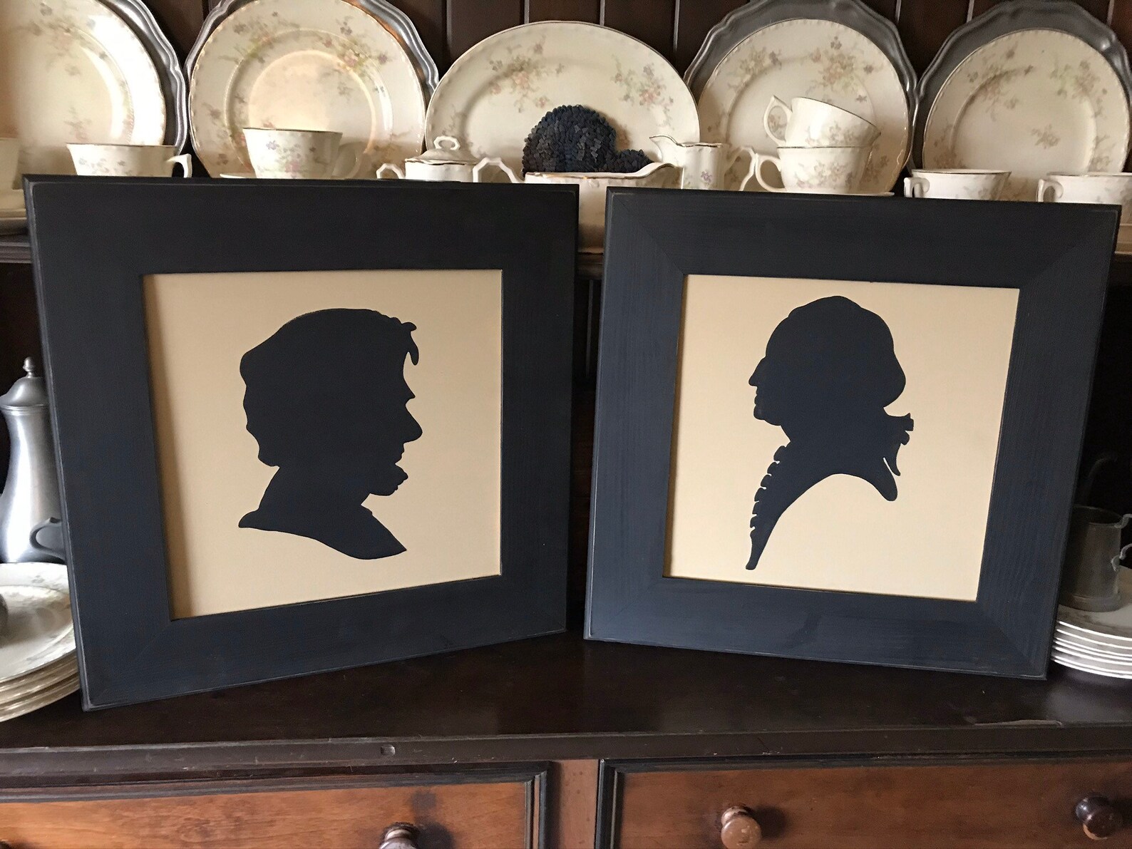 Primitive Colonial Hand Painted George Washington Silhouette - Etsy