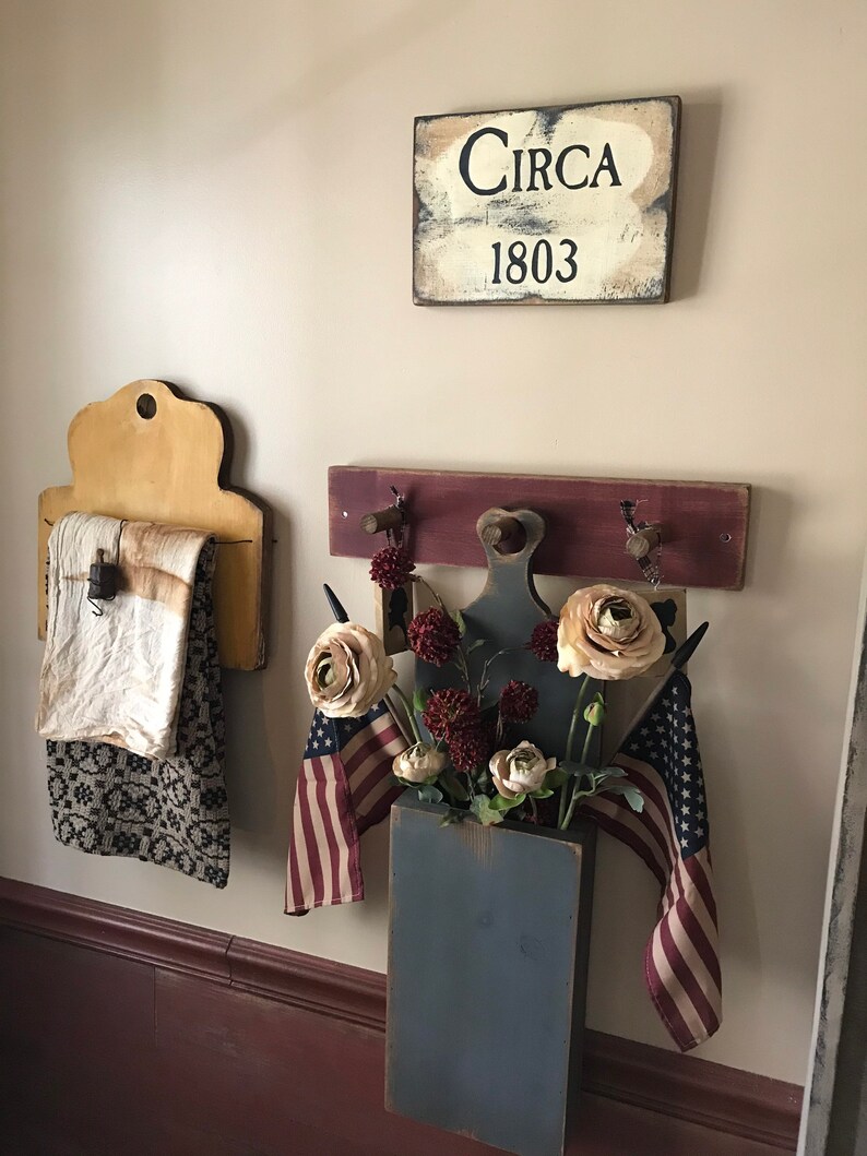 Primitive Colonial Circa Sign - Etsy