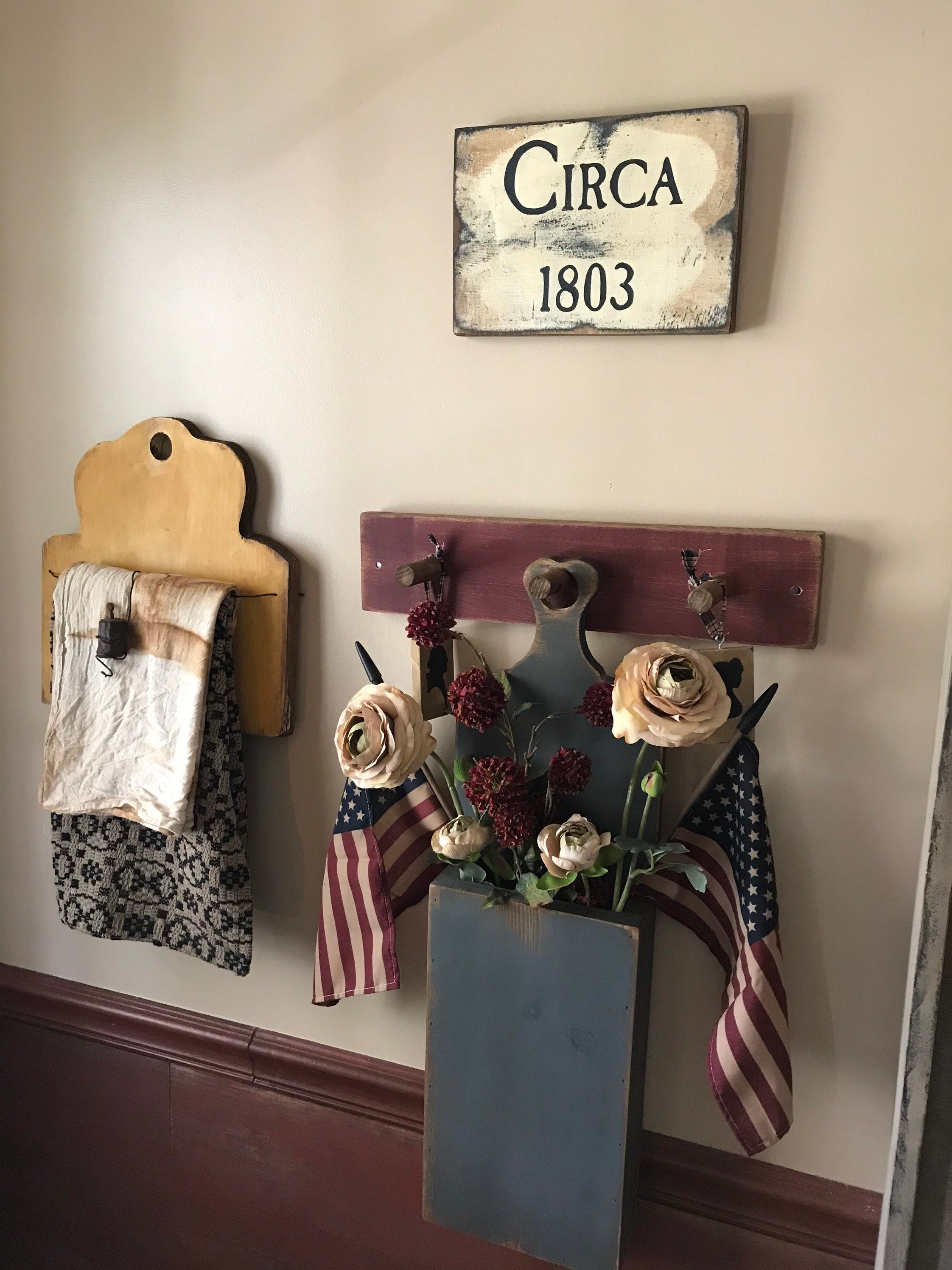 Primitive Colonial Circa Sign - Etsy