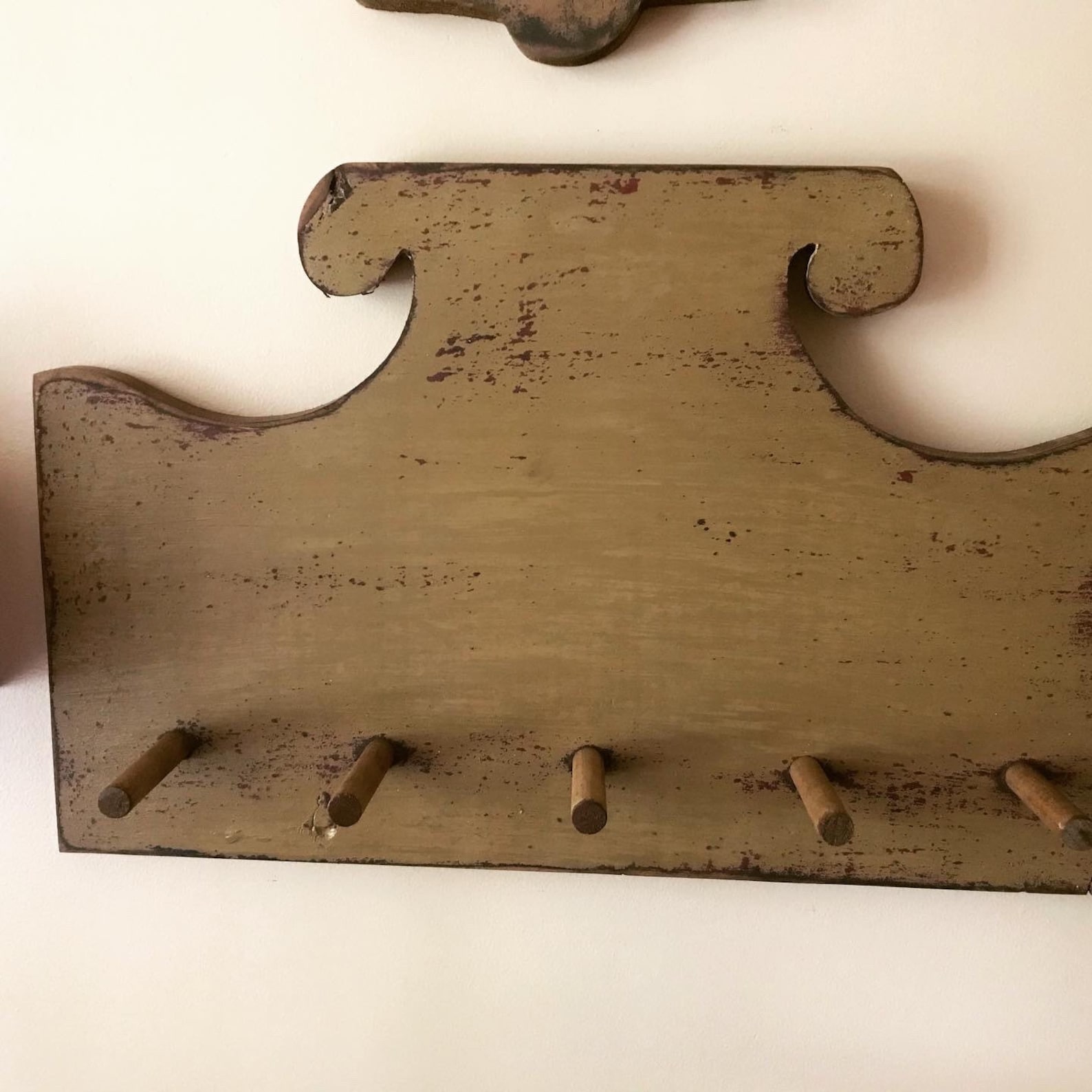 Primitive Colonial Rams Horn Peg Rack - Etsy
