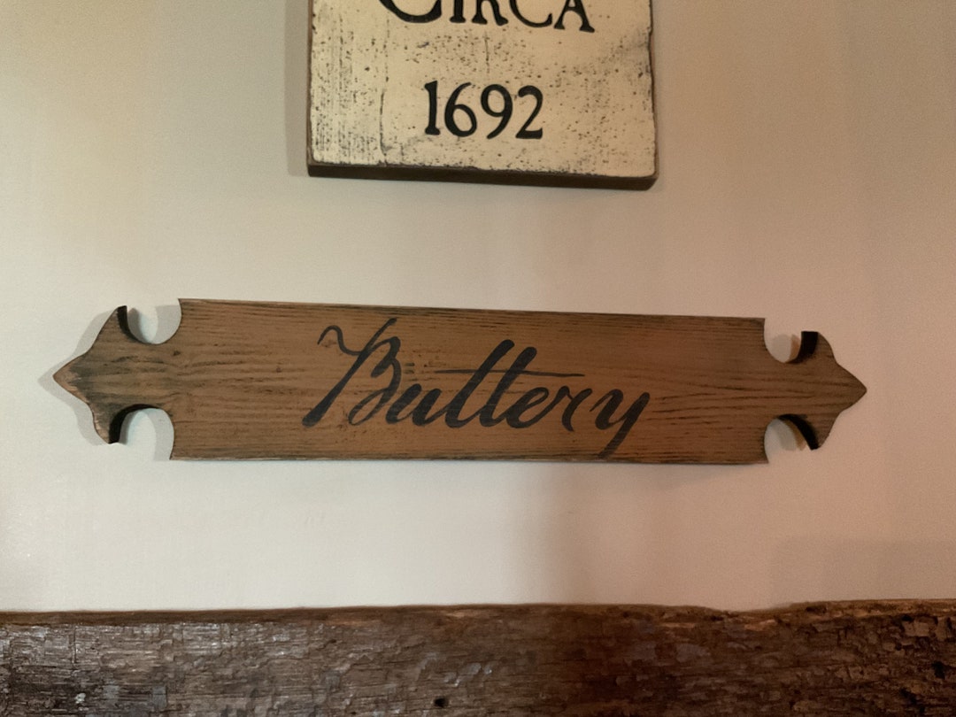 Primitive Colonial Buttery Sign - Etsy