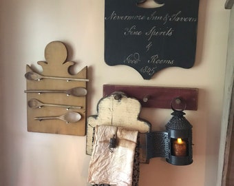 The Sturbridge Sconce Antique Tin Finish Tin Sconce Lighting Primitive ...