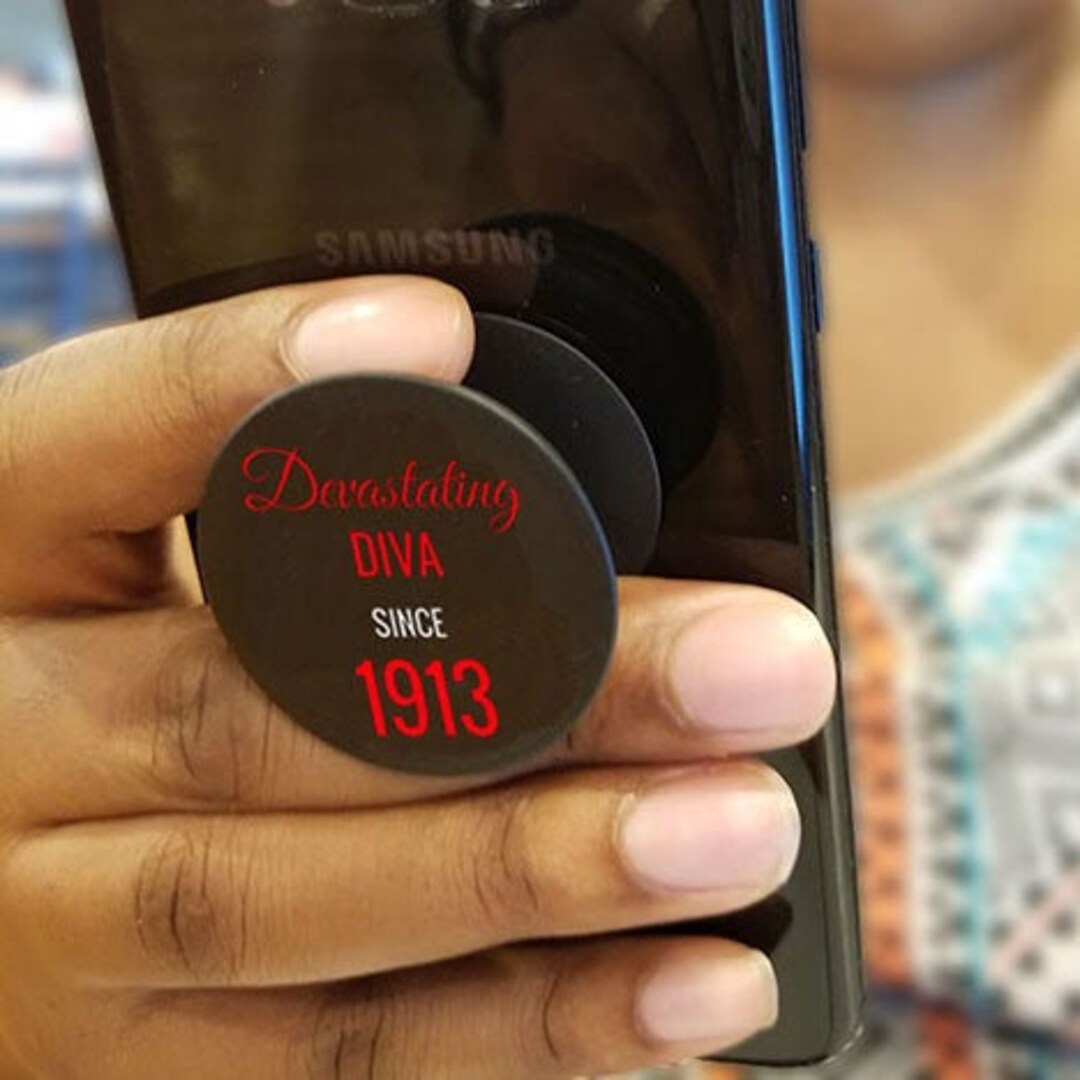 Delta Sigma Theta Devastating Diva Cell Phone Grip & Stand DST - Etsy