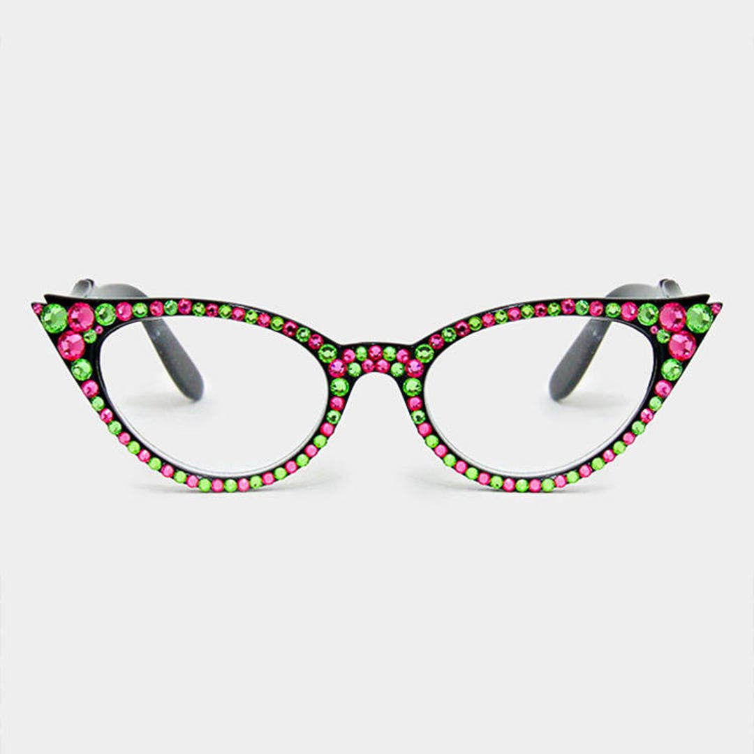 Pretty Readers | Rhinestone Cateye Readers - Etsy