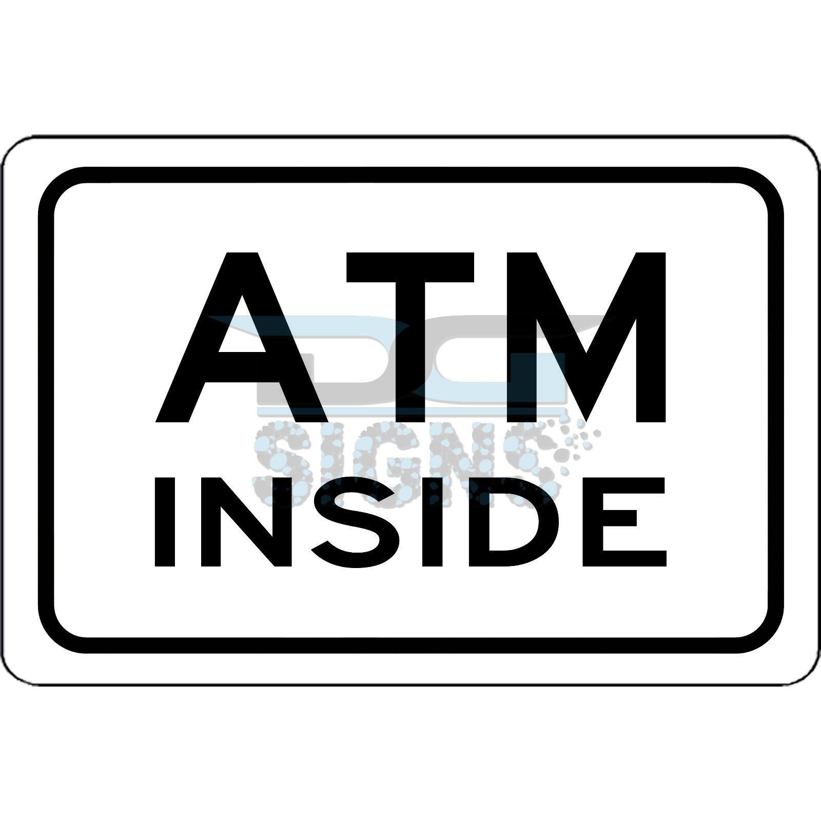 ATM Inside Sign Aluminum Sign - Etsy