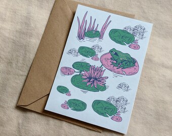 Frog Card | Etsy
