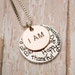I Am Necklace, Motivational Necklace, Positive Message Necklace ...