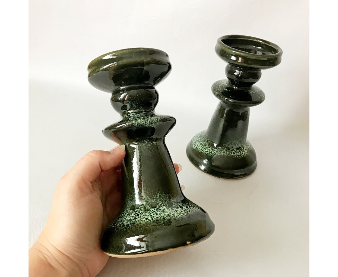 Soviet Vintage Ceramic Candlestick Chess Rook USSR Candle Holders ...