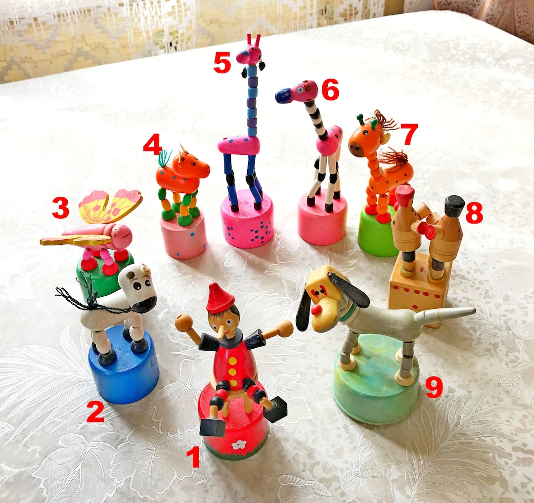 Soviet Vintage PUSH PUPPET TOY Ukraine Vintage Ukraine Sellers - Etsy