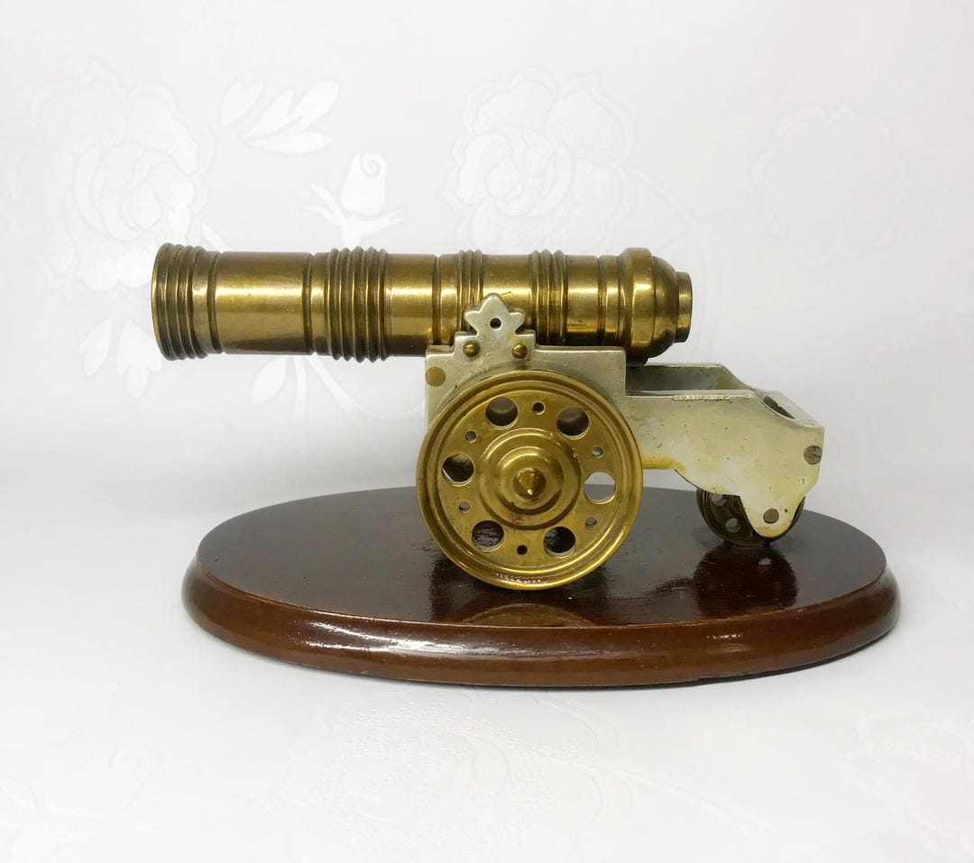 Soviet Vintage Brass Steel Cannon Statuette Figurine USSR - Etsy