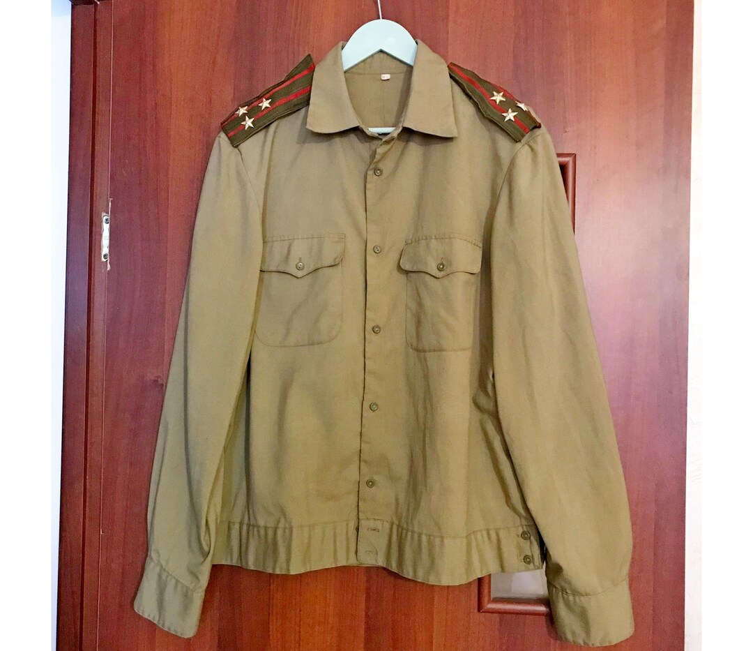 Soviet Military Shirt Jacket Uniform USSR Vintage Cloth - Etsy