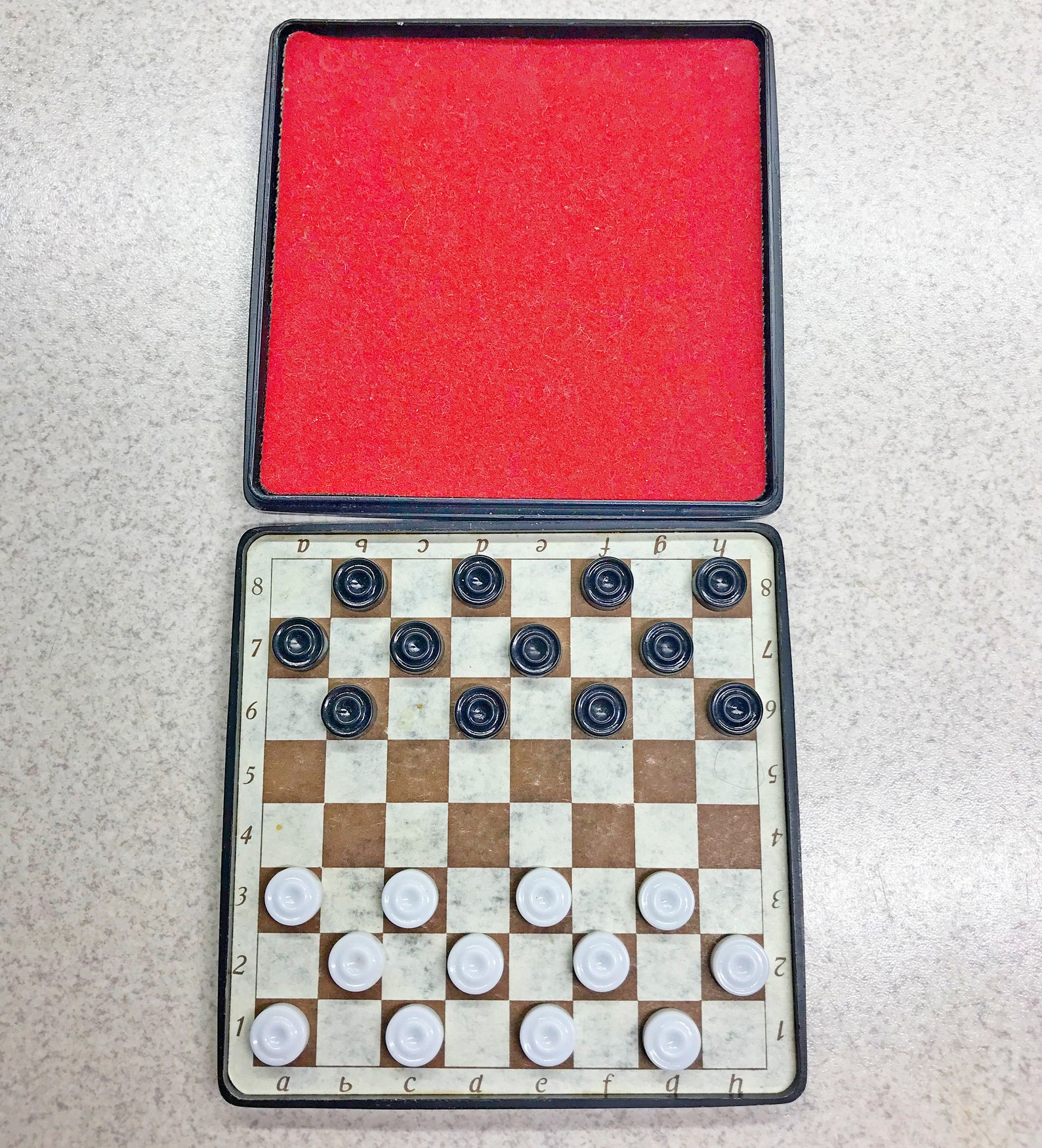 Soviet travel magnetic checkers set USSR mini checkers | Etsy