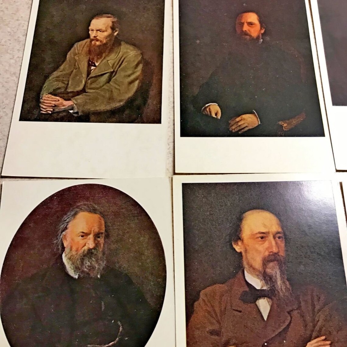 FULL set 16 Portraits of Russian writers 1969 Soviet writer | Etsy