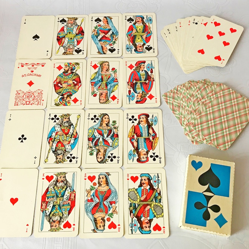 Vintage Playing Cards - Etsy