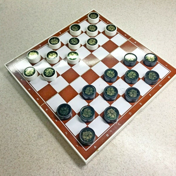Magnetic Checkers - Etsy