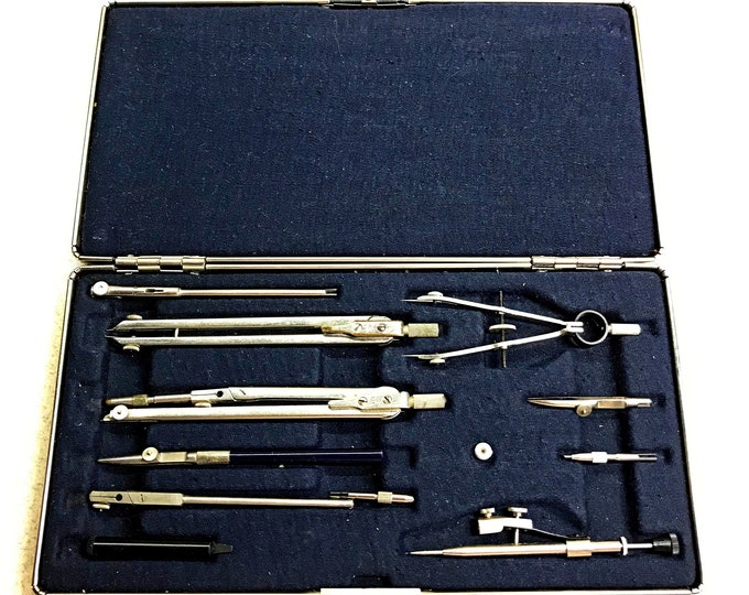 Soviet Case of Drawing Instruments USSR Tools Drawings Engineering ...