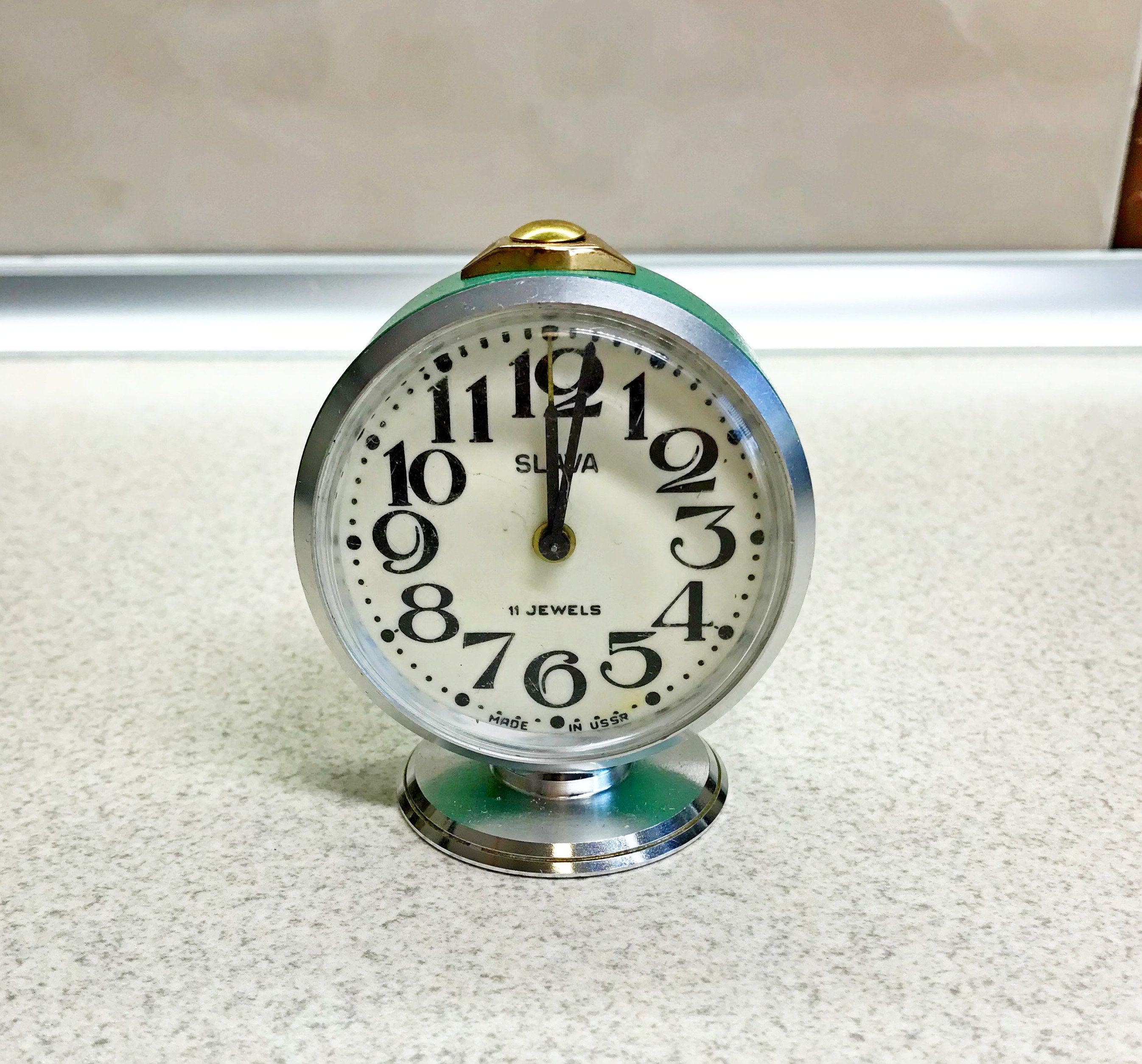 Full working Soviet alarm clock USSR mechanical alarm clock | Etsy