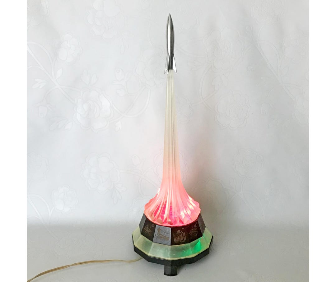 Vintage Night Light Rocket - Soviet Space Lamp - Electric Night Light ...