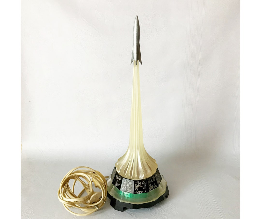 Vintage Night Light Rocket Soviet Space Lamp Electric Night Light ...