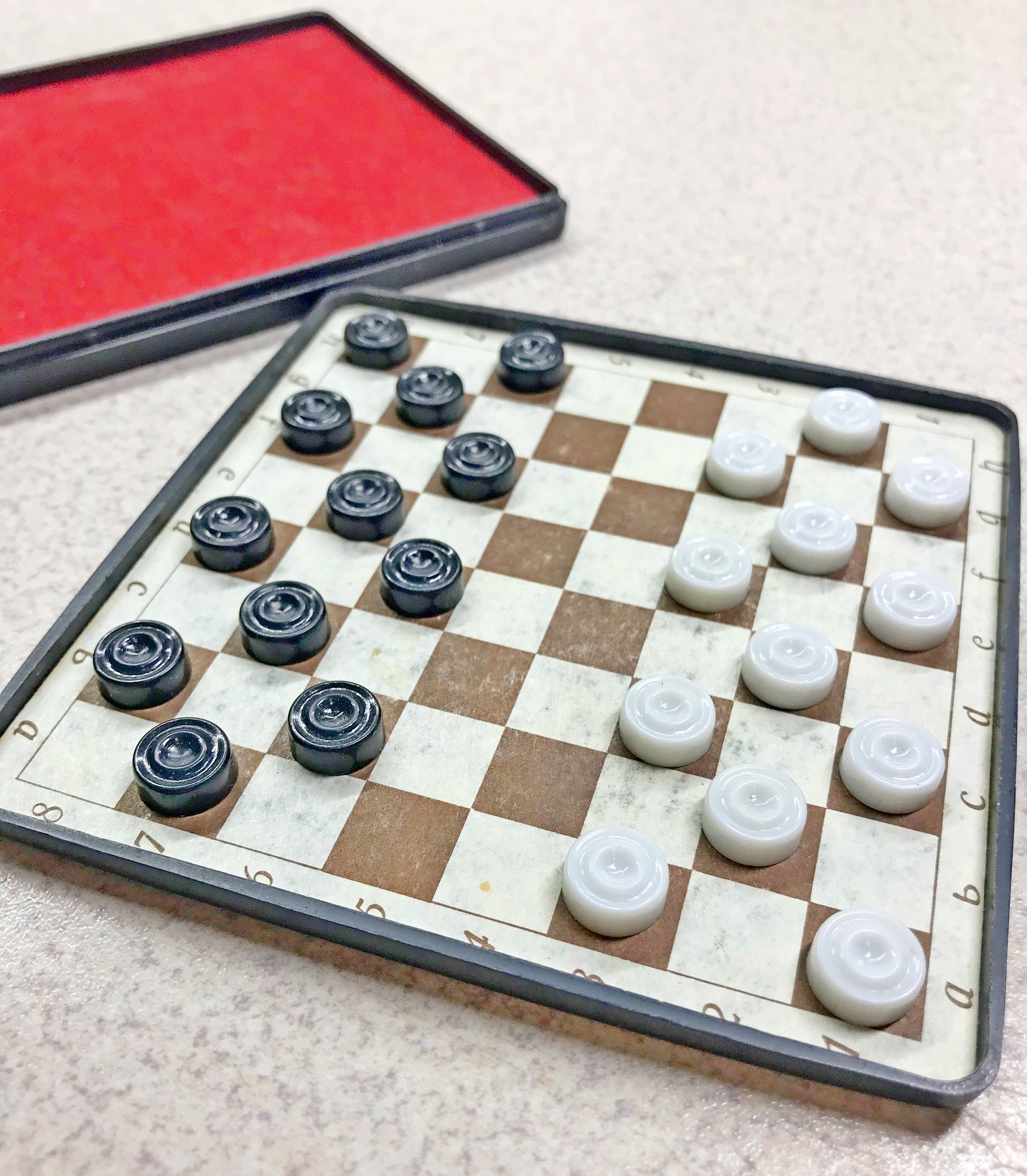 Soviet travel magnetic checkers set USSR mini checkers | Etsy