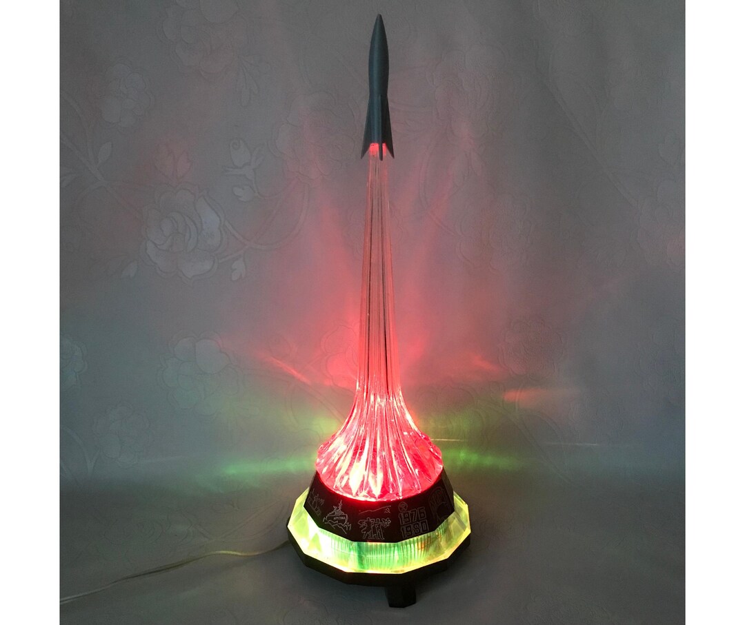 Vintage Night Light Rocket - Soviet Space Lamp - Electric Night Light ...