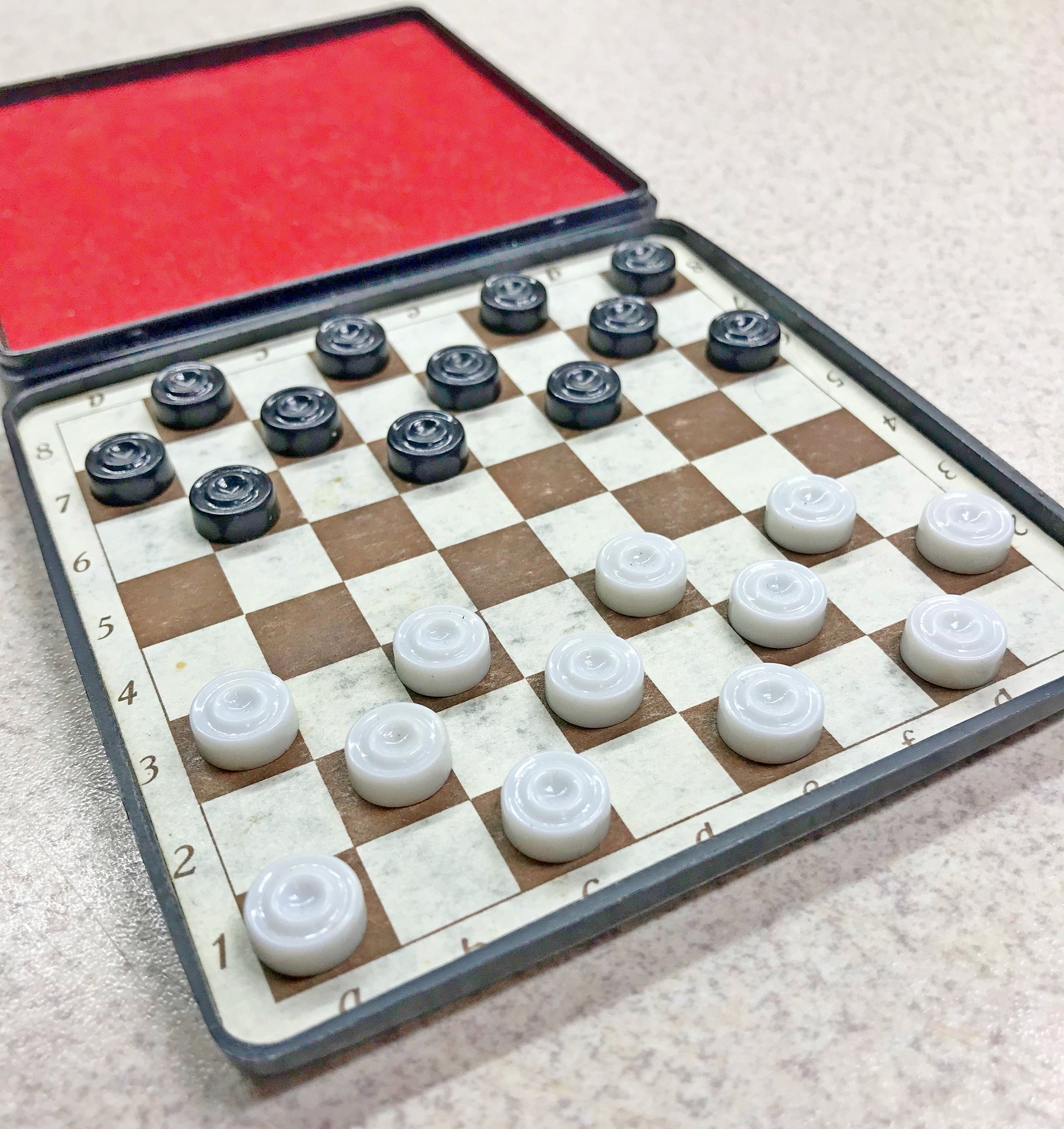 Soviet travel magnetic checkers set USSR mini checkers | Etsy