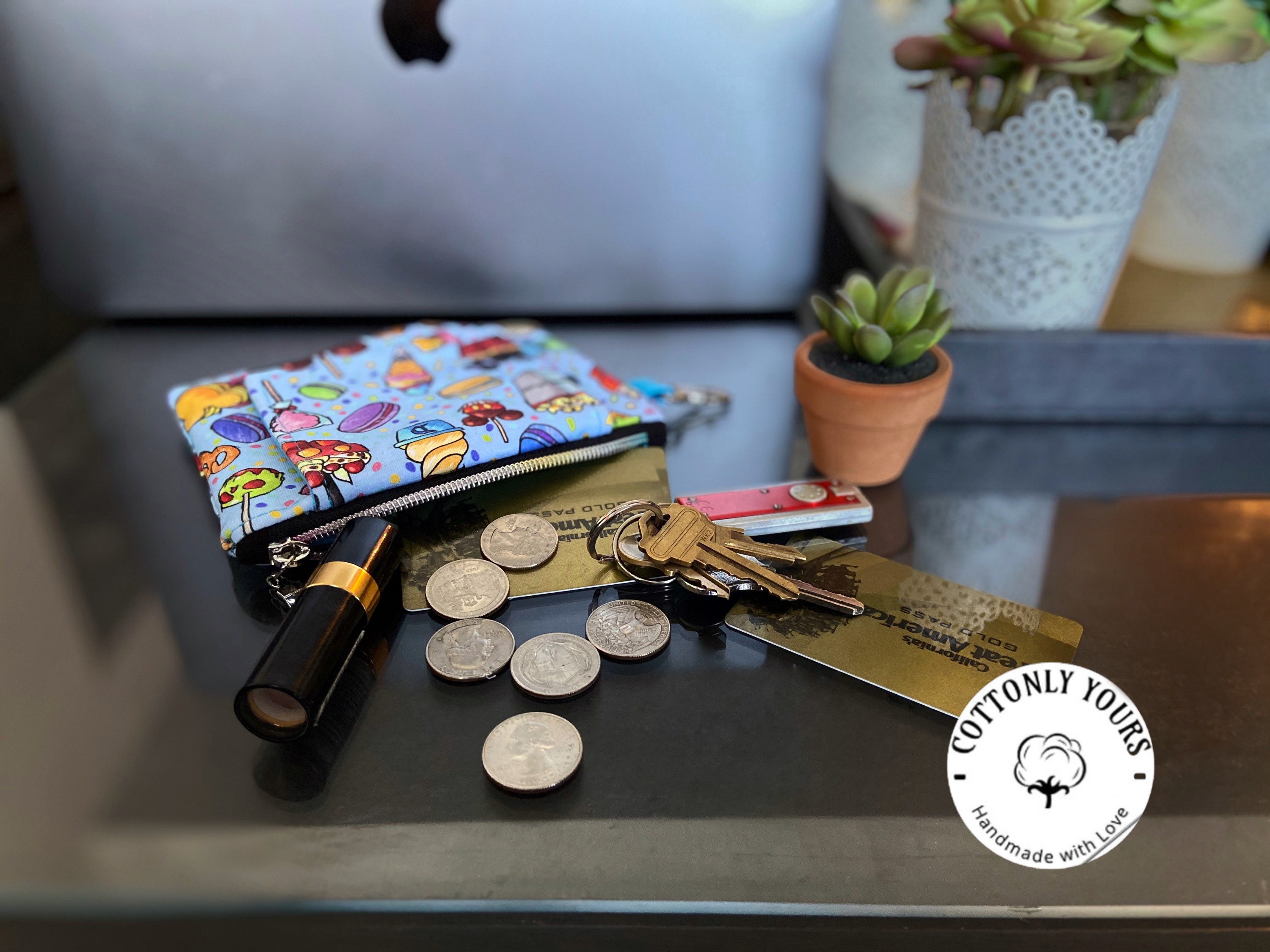 Magic Snacks Small Wristlet Cash and Card Wallet - Etsy