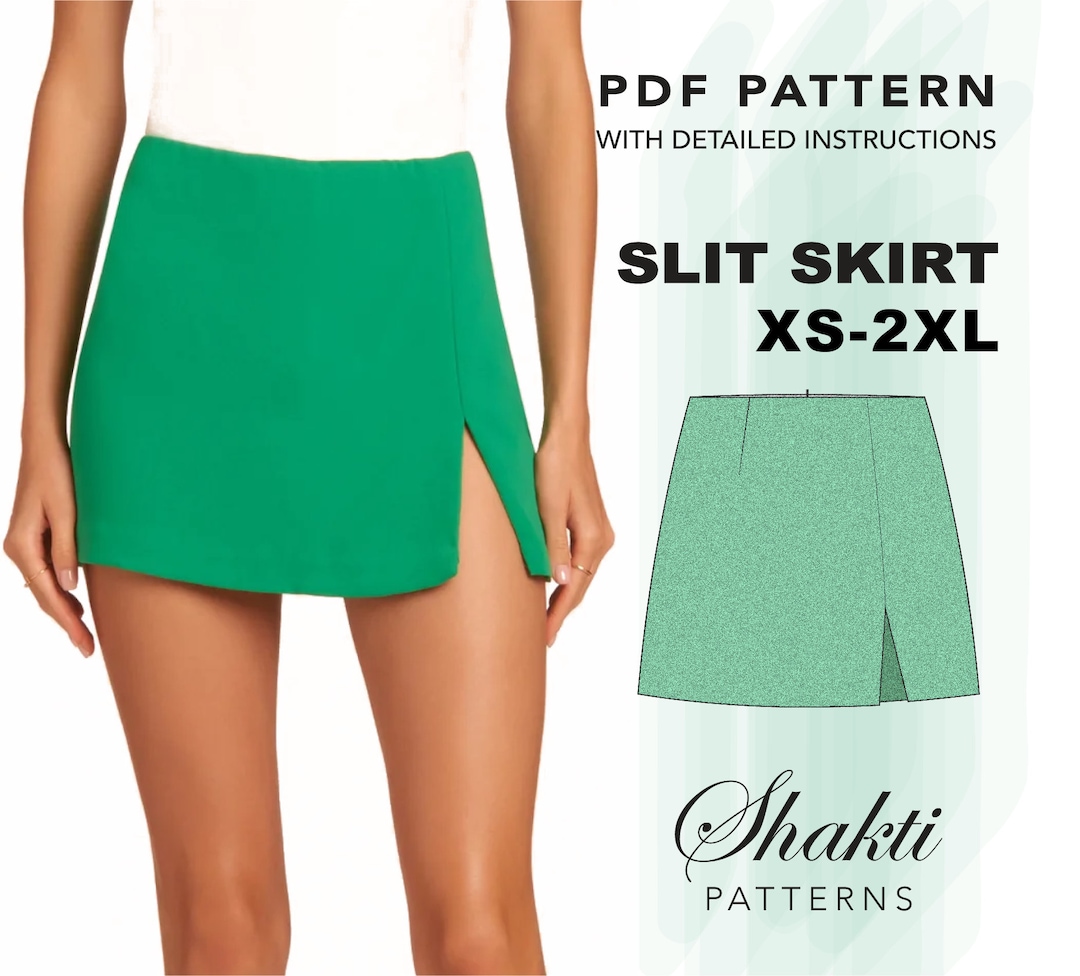 Mini Skirt Sewing Pattern / Short Skirt Pattern / 6 Sizes - Etsy