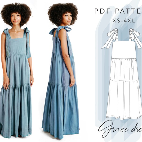 Maxi Dress Patterns - Etsy