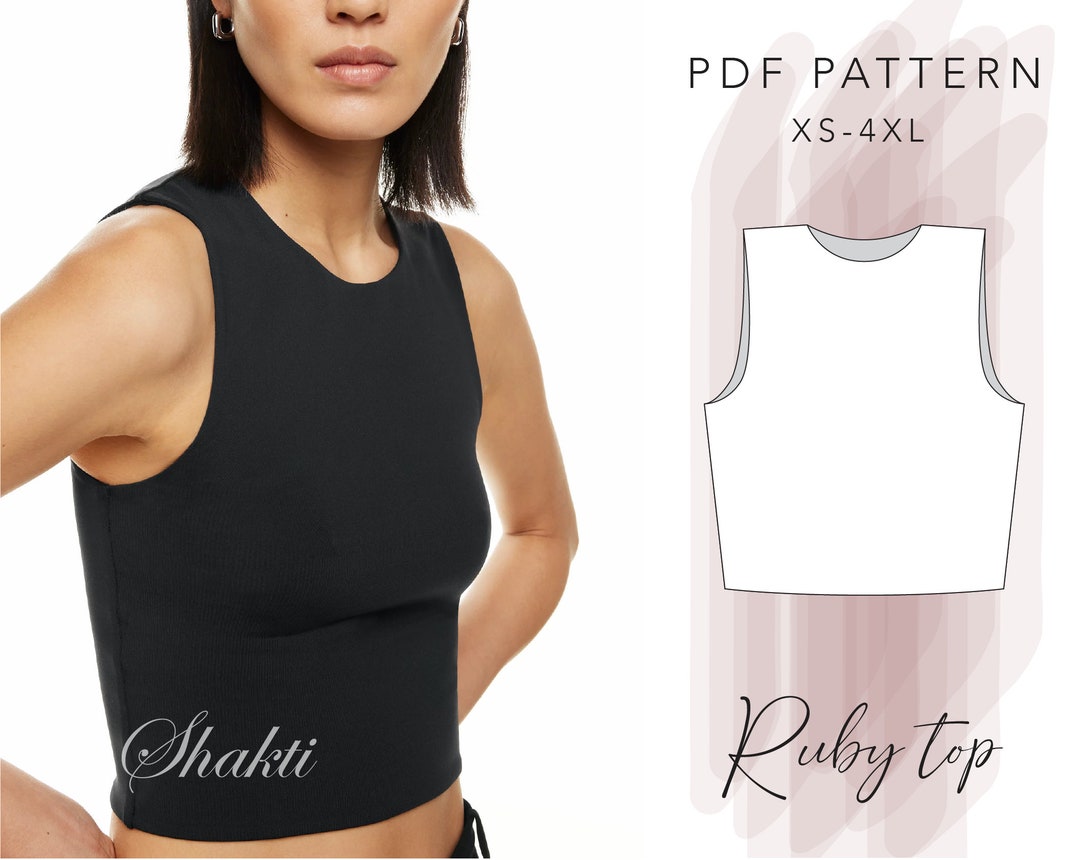 Crop Top Schnittmuster BEGINNER Level / Plus Size Top - Etsy.de