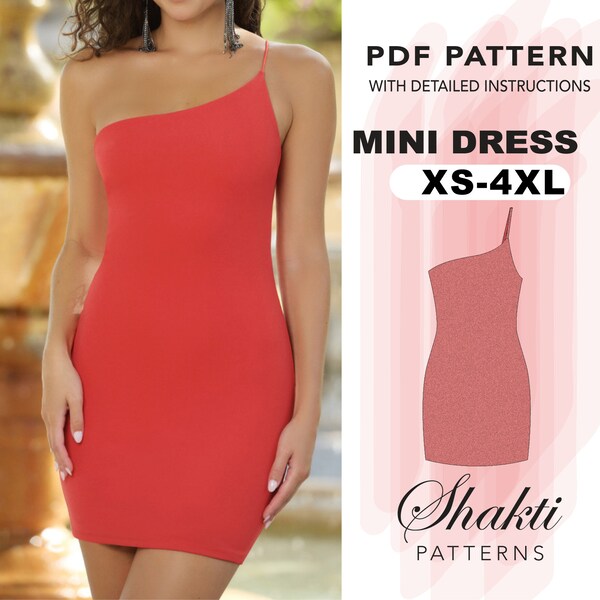 Mini Dress Sewing Pattern - Etsy