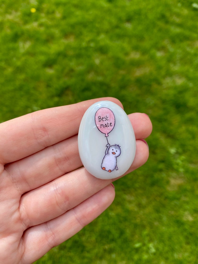 Penguin Personalised Friendship Good Luck Keepsake - Etsy