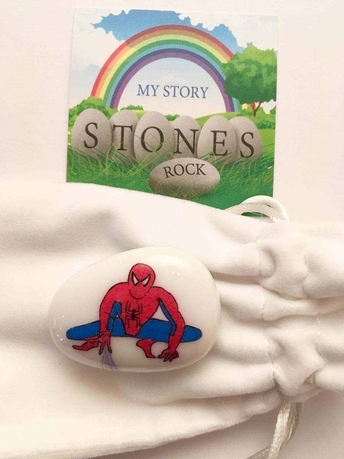 Superhero Hero Friendship Good Luck Keepsake Stone Gift - Etsy