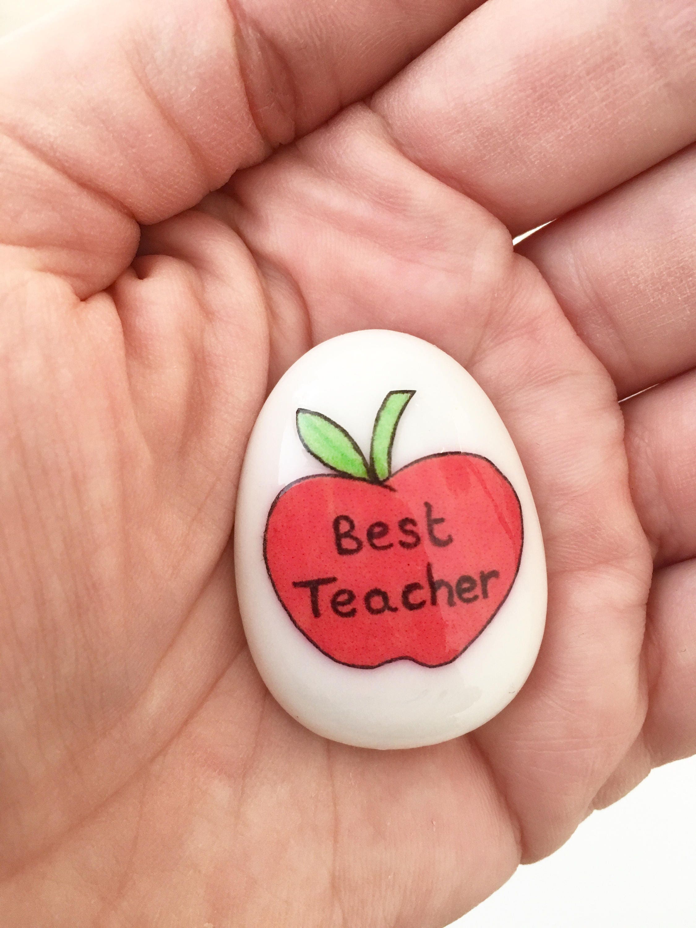 Best Teacher Teacher Gift Good Luck Keepsake Stone Gift - Etsy