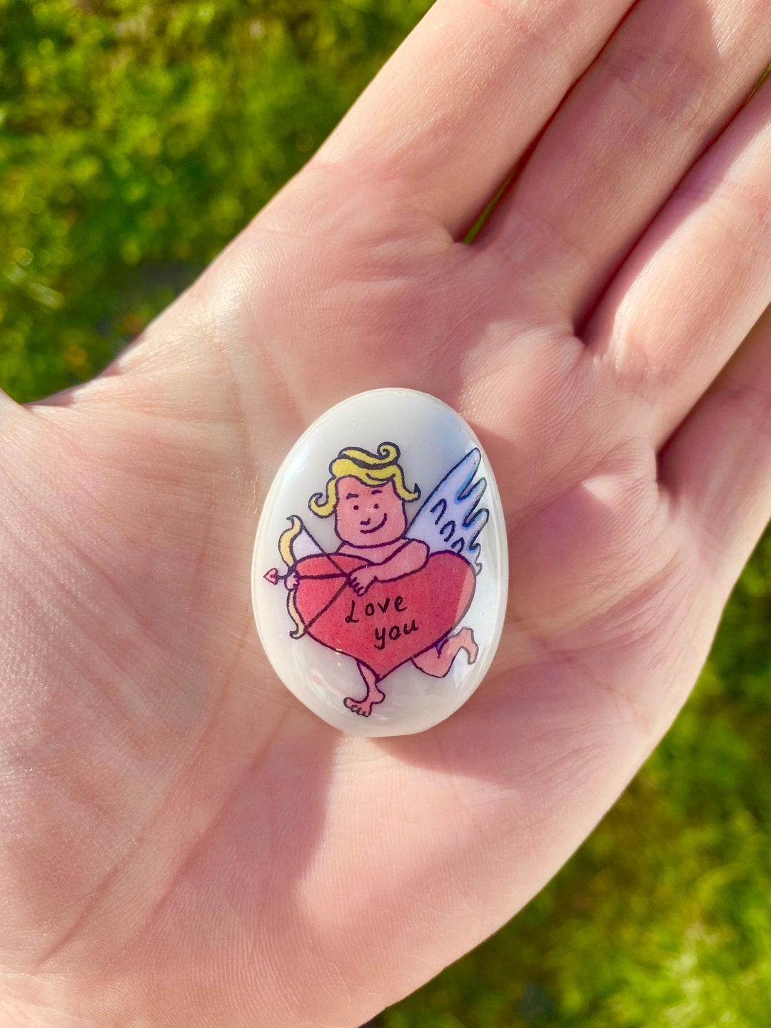 Cupid Heart Personalised Friendship Good Luck Keepsake - Etsy