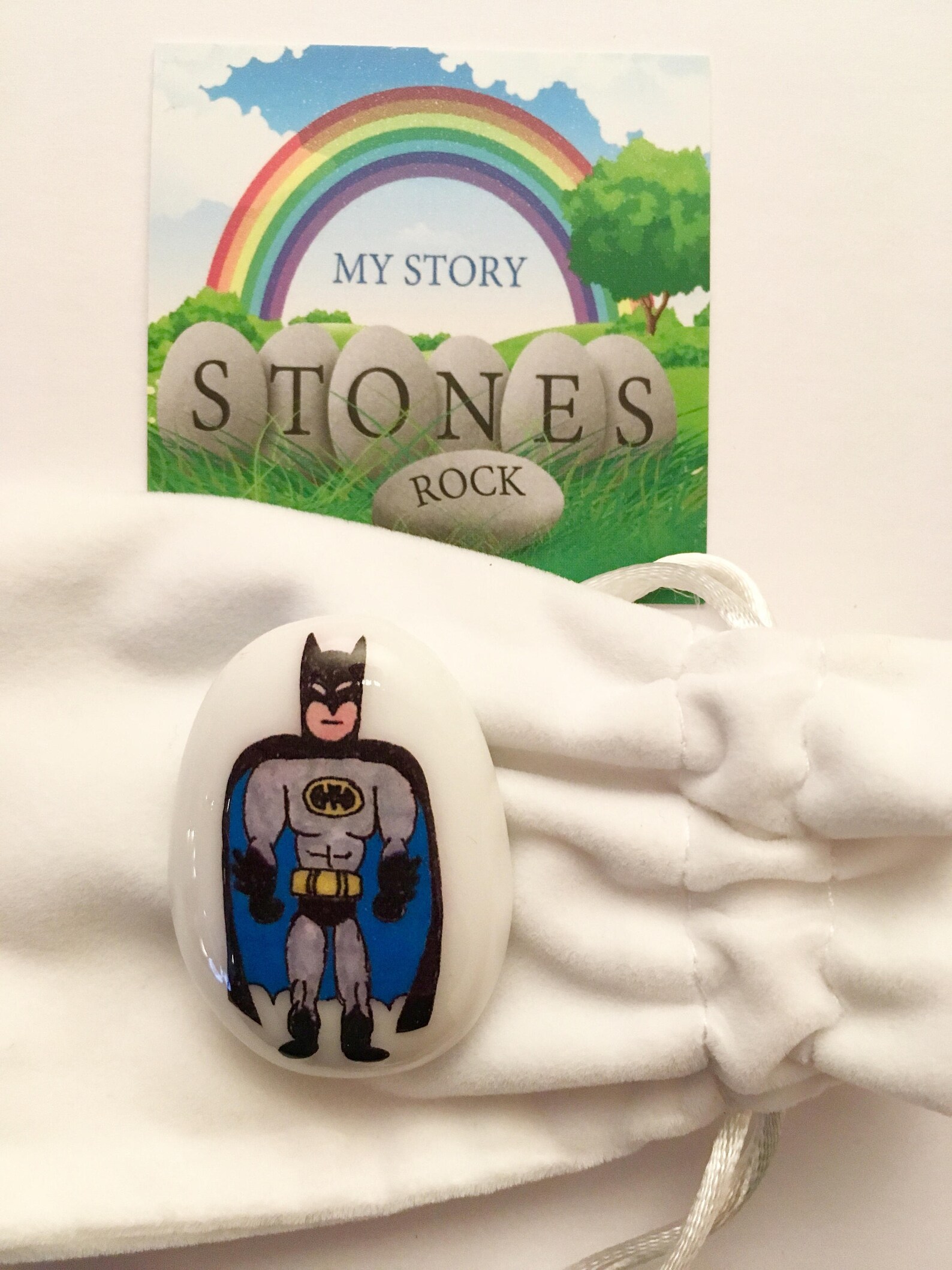 Superhero Hero Friendship Good Luck Keepsake Stone Gift - Etsy