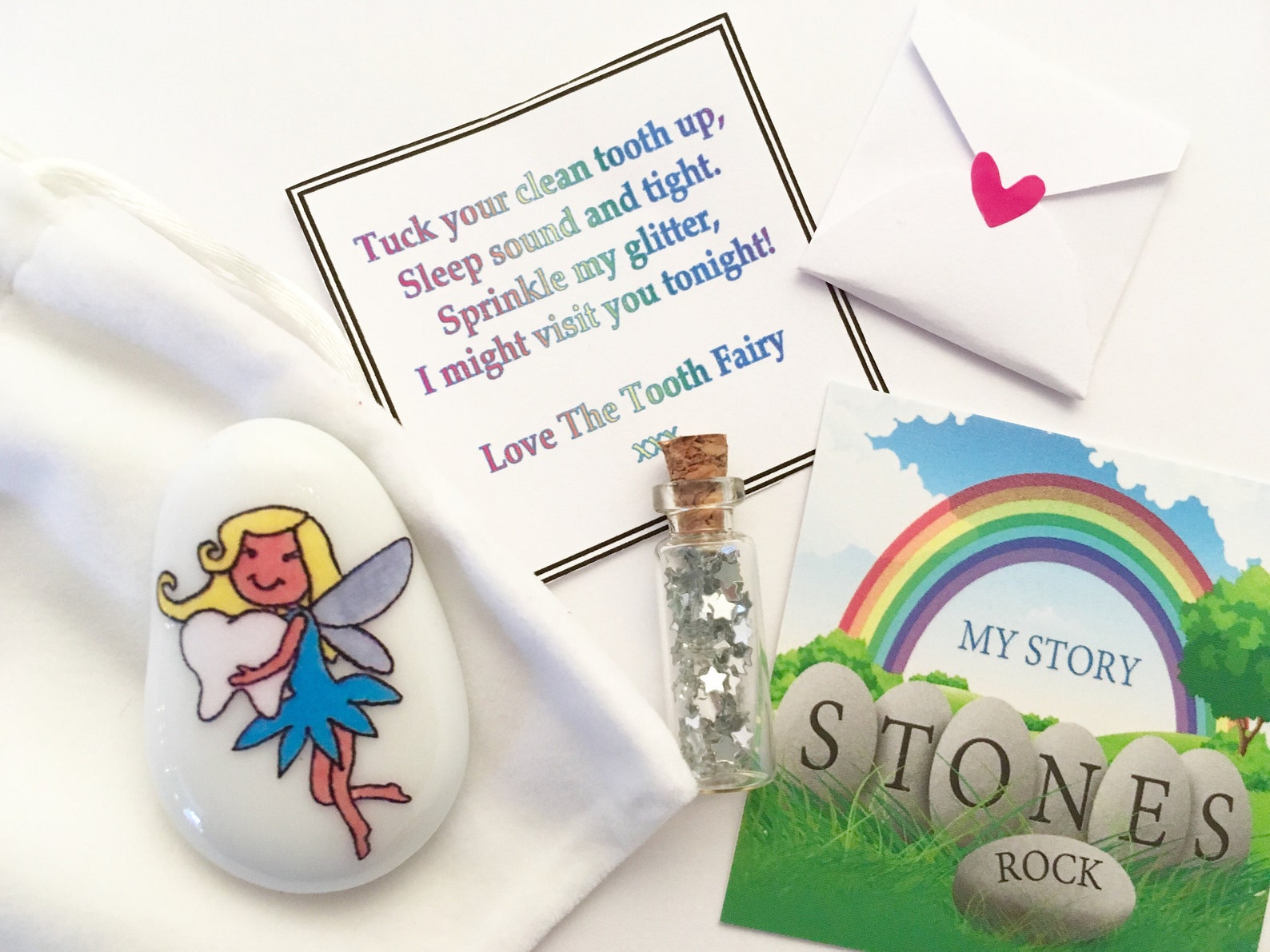 Tooth Fairy, Tooth, Fairy, Stone, Childrens, Charm, Keepsake, Glitter ...