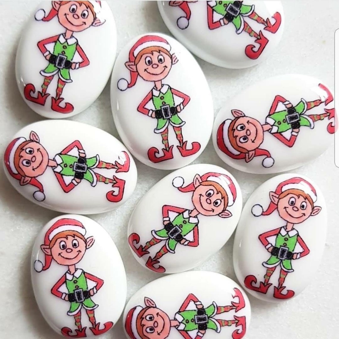 Christmas Elf Elf Friendship Good Luck Keepsake Stone | Etsy