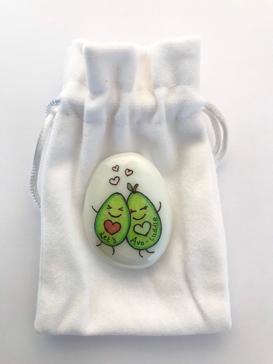 Avocado Avocuddle Avo-cuddle Pebble Good Luck Keepsake | Etsy