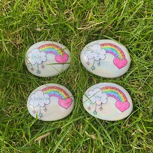 Rainbow, Rainbow Bridge, Stone, Gift, Present, Momento, Best Friends ...